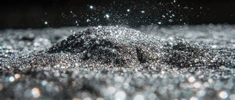 Sparkling Silver Glitter Dust Creating A Shimmering Overlay Texture In