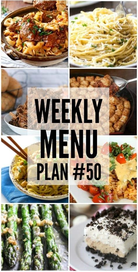 Weekly Menu Artofit