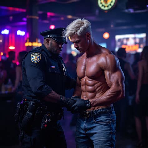 Flux Prompt High Resolution Photo Large Black Cop Arres