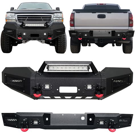 Vijay Front Bumper And Rear Bumper Fits 2003 2006 Gmc Sierra 1500