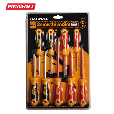 Factory Price 9pcs Insulated Screwdriver Set Foxwoll