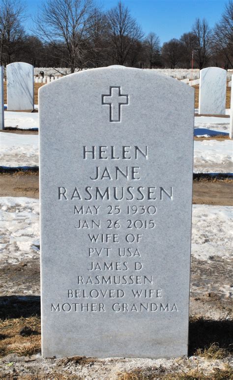 Helen Jane Fox Rasmussen 1930 2015 Find A Grave Memorial