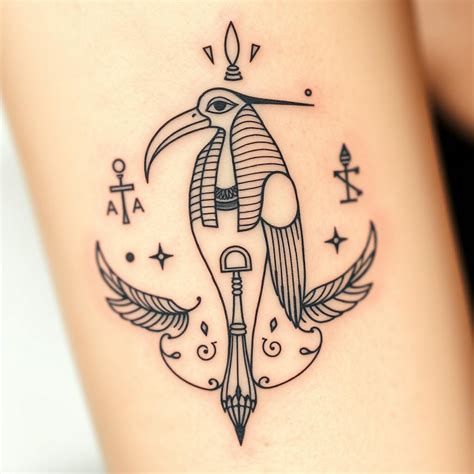 Intricate Thoth Tattoo Design Embrace Ancient Wisdom