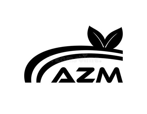 Azm Letter Logo Design Azm Simple And Modern Monogram Logo Stock