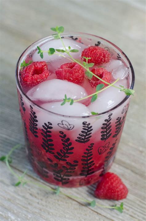 Raspberry Thyme Cocktail Mooshu Jenne