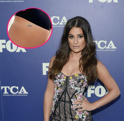 Lea Michele Hand Tattoos