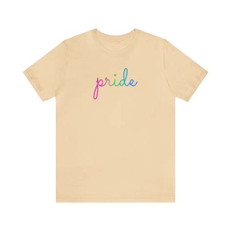 Polysexual Pride T Shirt Flowing Cursive Pride In Gradient Hues