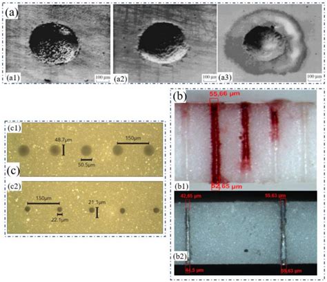 A The Blind Hole Drilled By The Microsecond Laser With A1 015 μs