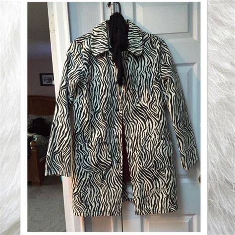 Zebra Print Rain Coat Raincoats For Women Raincoat Black Raincoat