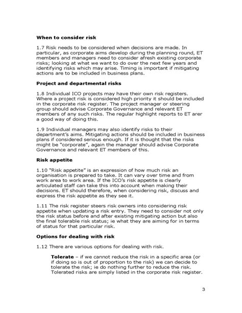 Risk Management Policy And Procedures Free Download