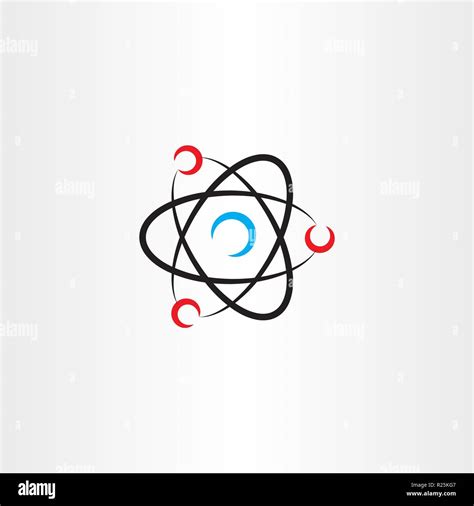 Nucleus Atom Vector Icon Logo Stock Vector Image And Art Alamy