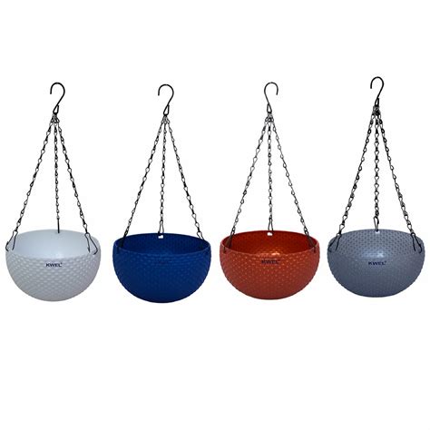 Plastic Round Hanging Pots For Balcony Size 8inch At Rs 65piece In