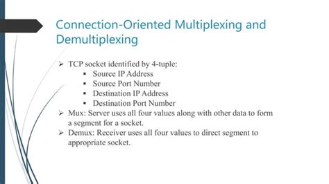 Transport Layer Services Multiplexing And Demultiplexing Pptx Computer Networking Computing