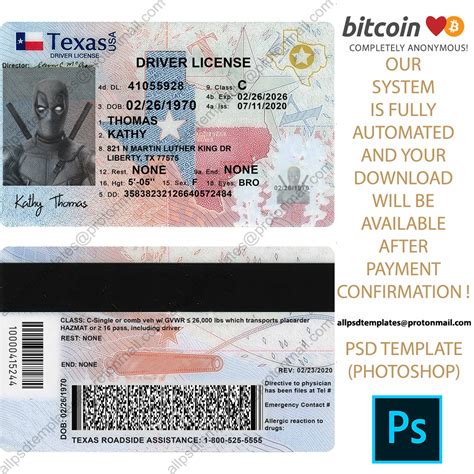 Free Editable Texas Drivers License Template Employee Onboarding Template