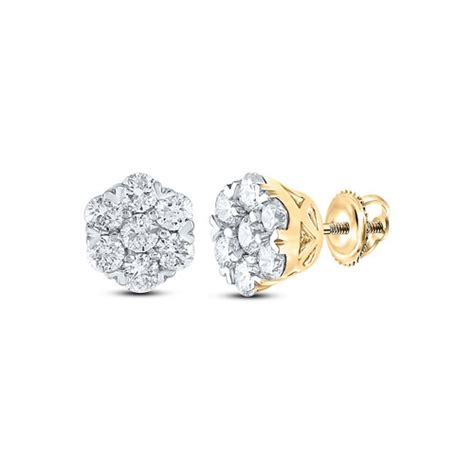 58ctw Dia Cn Fashion Flower Earring Ebay