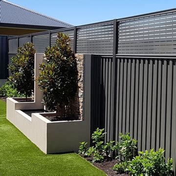 Colorbond Fencing With Slat Top Inserts Northside Fencing