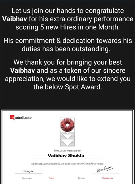 Vaibhav Shukla On Linkedin Spotaward