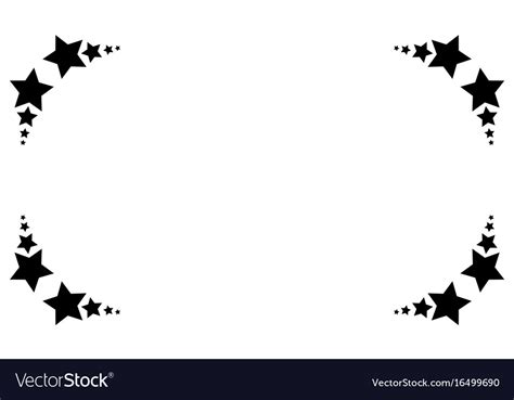 Black Star Background Royalty Free Vector Image