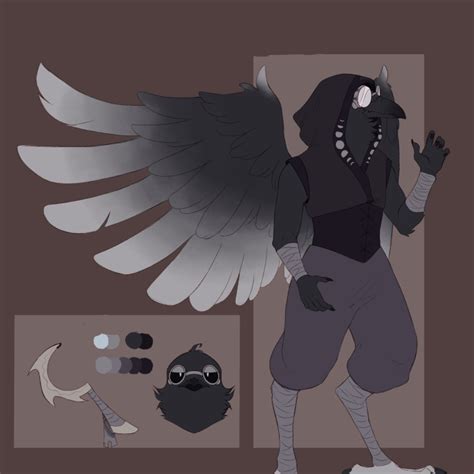Raven Anthro Adopt Ych Commishes