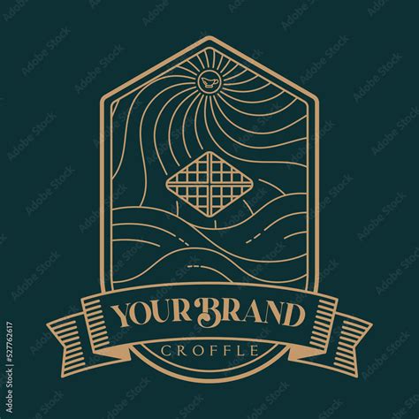 Croffle Logo Badge Croffle Vintage Logos The Design Is In The Form