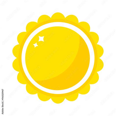 Vector Sun Icon Isolated On White Background Sun Vector Isolated Summer Icon Design Vector