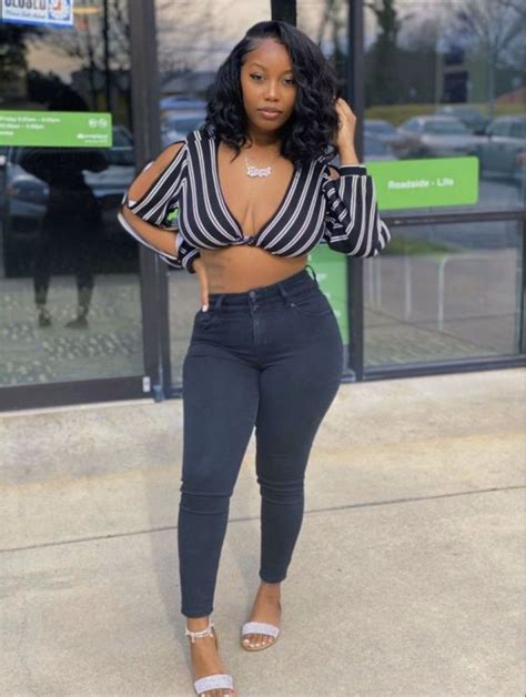 Jeans Outfits For Curvy Black Girls