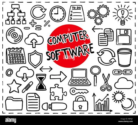 Computer Software Set Stock Vector Image And Art Alamy