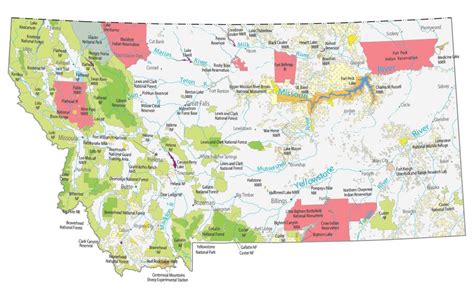 Map Of Montana Cities And Roads Gis Geography