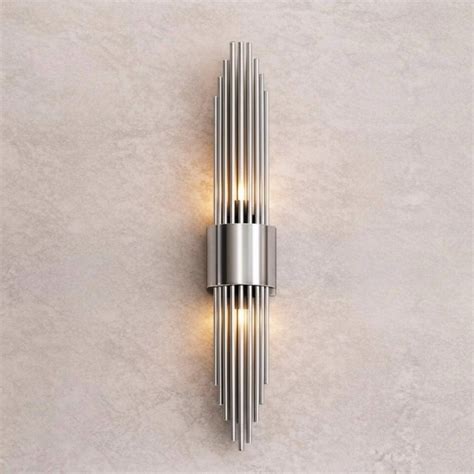 Modern Black Wall Sconce Art Deco Vertical Light Fixture Luxury Iron