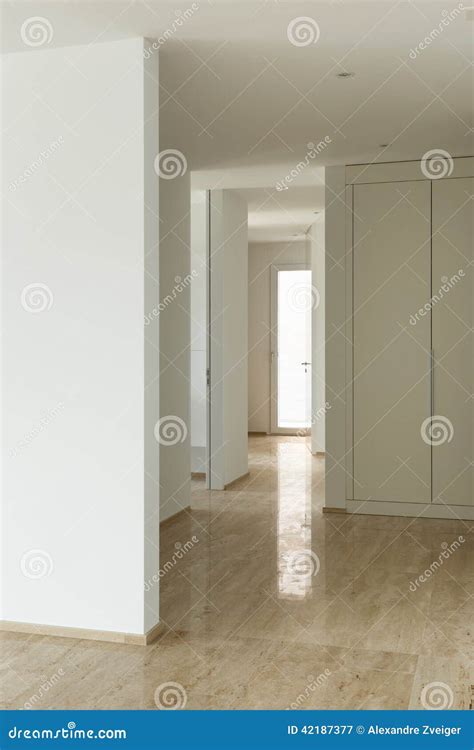 Modern House Passage View Stock Image Image Of Bright 42187377