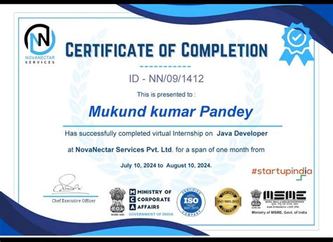 Mukund Kumar Pandey On Linkedin Happy To Announce That I Completed My