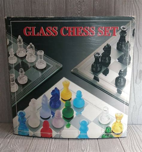 Colored Glass Chess Set