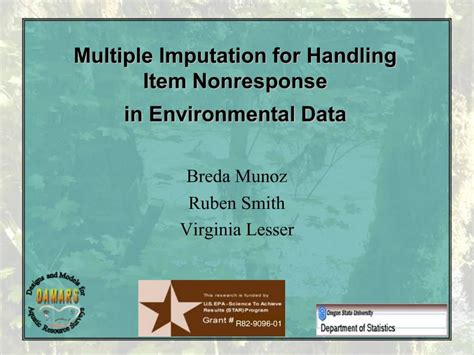 Ppt Multiple Imputation For Handling Item Nonresponse In