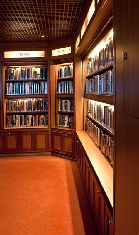 Warm Led Bookshelf Lighting In Classic Library Foter
