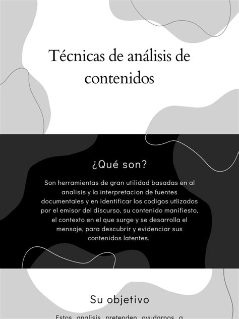 Tecnicas De Analisis De Contenido Pdf Comprensión Lectora Cognición