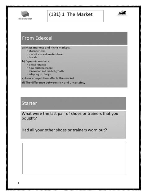 Market Analysis Worksheet Pdf Online Shopping Retail