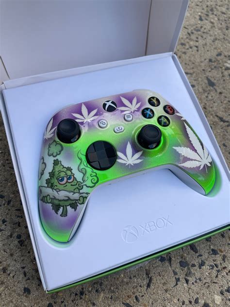 Custom Weed Xbox Controller Etsy