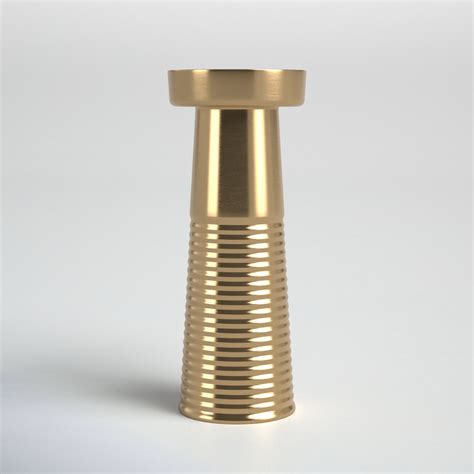 Joss And Main Textured Metal Pillar Contemporary Metal Pillar Decorative