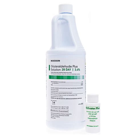 Glutaraldehyde Plus Solution 28 Day High Level Disinfectant