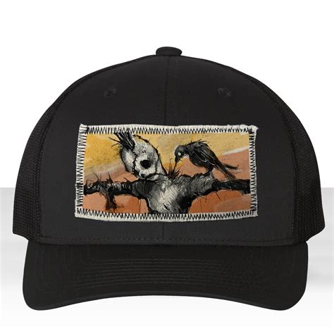 Scarecrow And The Crow Twisted Harvest Trucker Hat Fabcreates