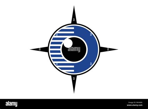 Abstract Eye Compass Icon Logo Stock Vector Image And Art Alamy