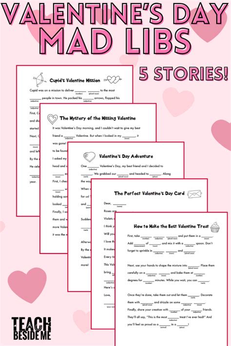 Printable Valentines Day Mad Libs Teach Beside Me