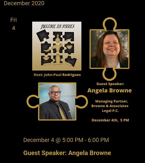 Rocelle Elle E On Linkedin Justiceinpieces Guestspeakerseries