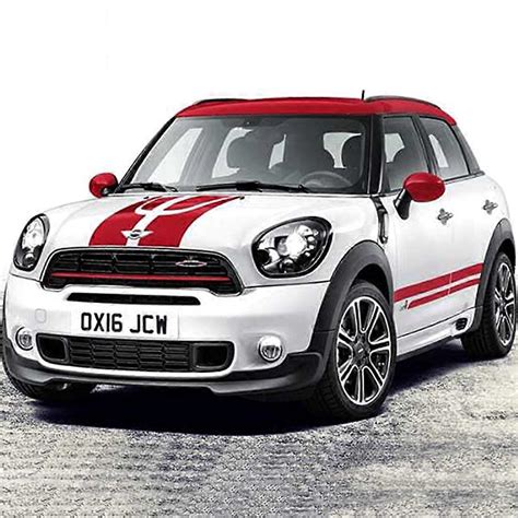 Car Hood Engine Trunk Body Side Skirt Stripes Decals Stickers For Mini