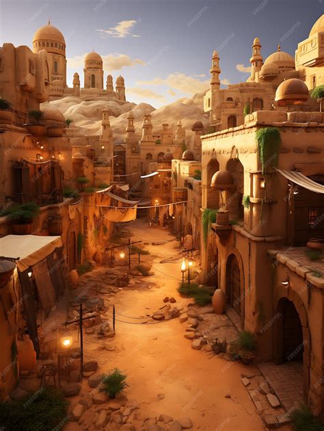 Premium Photo Ancient Desert City Explore The Mystique Of An Ancient