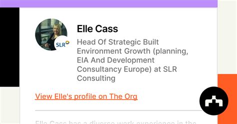 Elle Cass Head Of Strategic Built Environment Growth Planning Eia