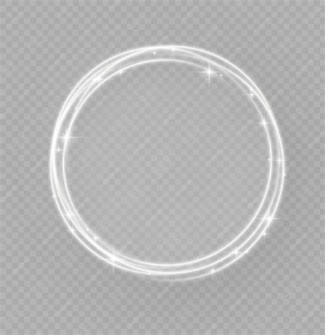 Premium Vector Abstract White Light Ring With Trace Effect Light