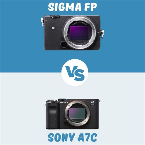 Sigma Fp Vs Sony A7c Which Camera To Choose And Why