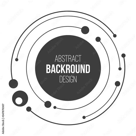 Abstract Background Of Circles Dots Rounded Lines Cover Card Flyer Poster Brochure Design