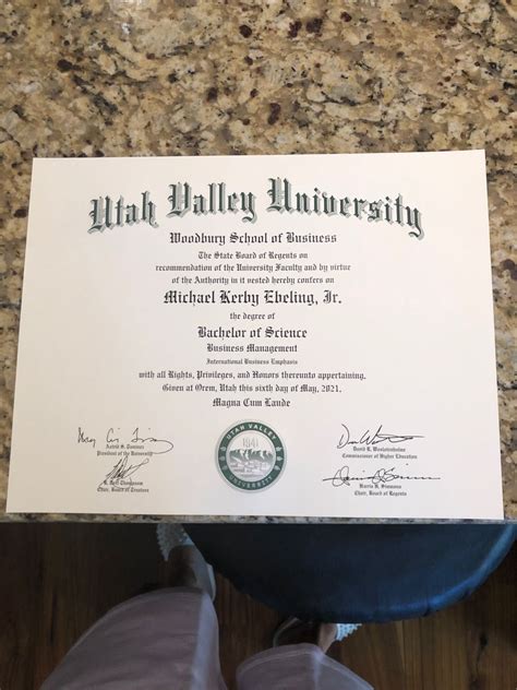 Finished My Degree In May With A Major In Business Management Emphasis